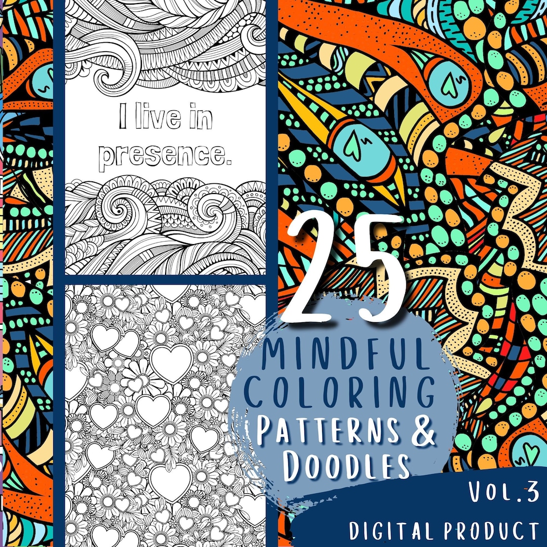 Mindful Colouring | Cosy Coloring | Pattern to Color | Positive ...