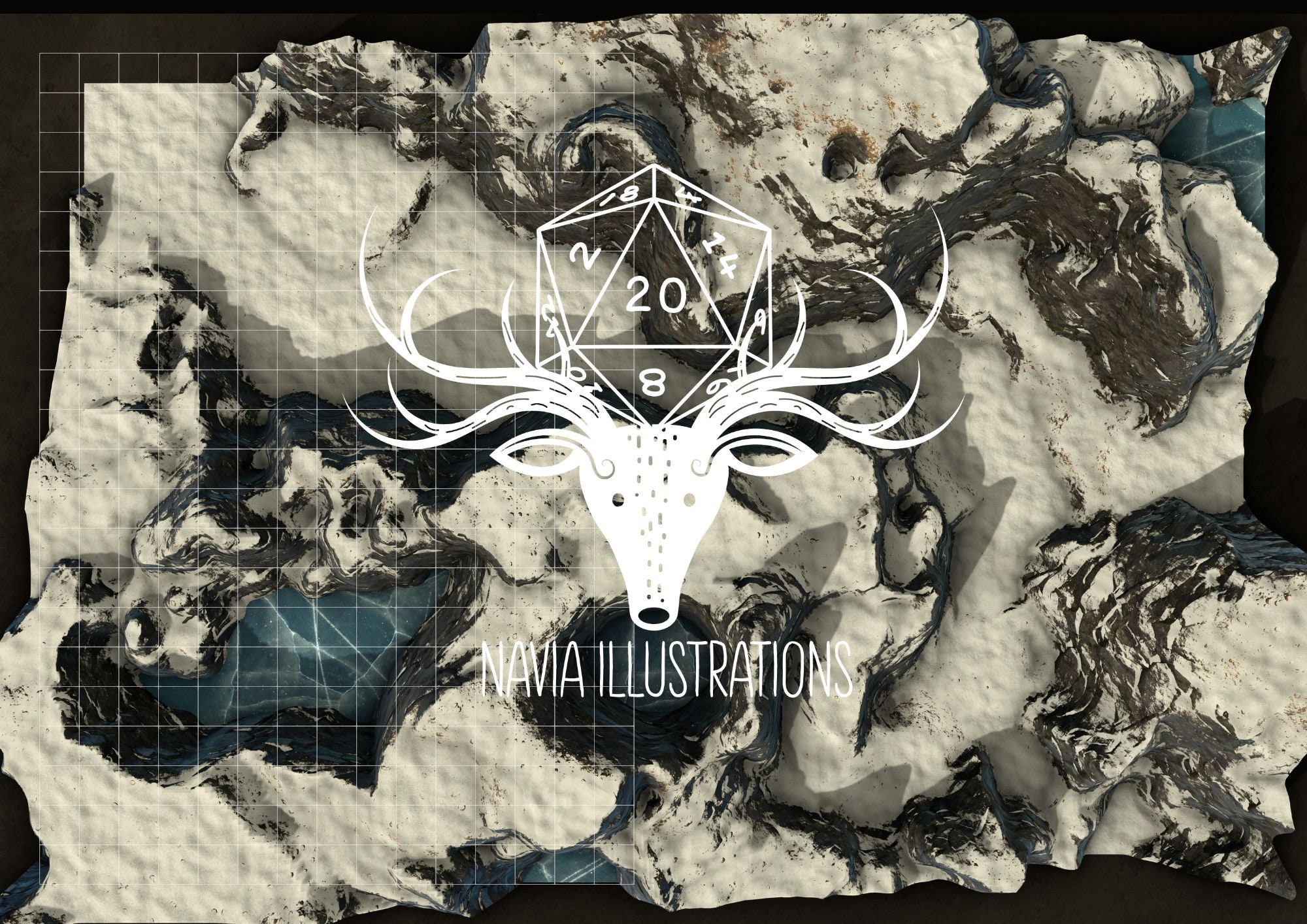 Mountains Dnd Battle Maps Human Designed Map Mountain Camp Winter D&D ...