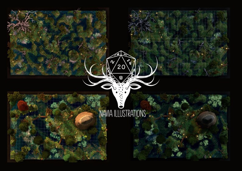 Swamp Maps Pack Human Designed Dnd Map Bundle Dnd Battle - Etsy Australia