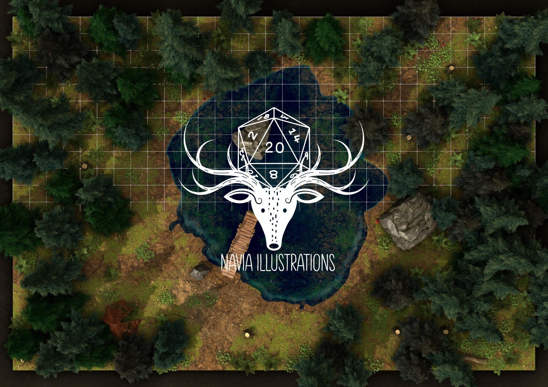 Forest Maps Pack | Human Designed 6 Map Bundle | Dnd Battle Map | D&D Digital Map | Dungeons and ...