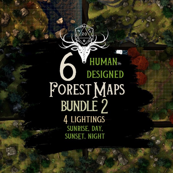 Forest Battle Map - Etsy
