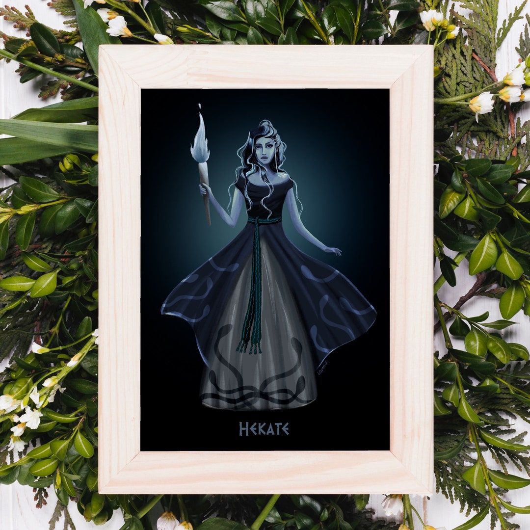 Hekate Art Print | Hekate Goddess | Magic Goddess | Greek Witchcraft ...