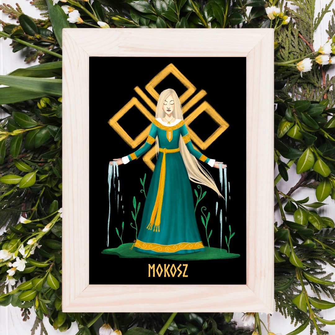 Mokosz Goddess V. 1A | Mother Earth | Mokosh Women Protector | Slavic ...