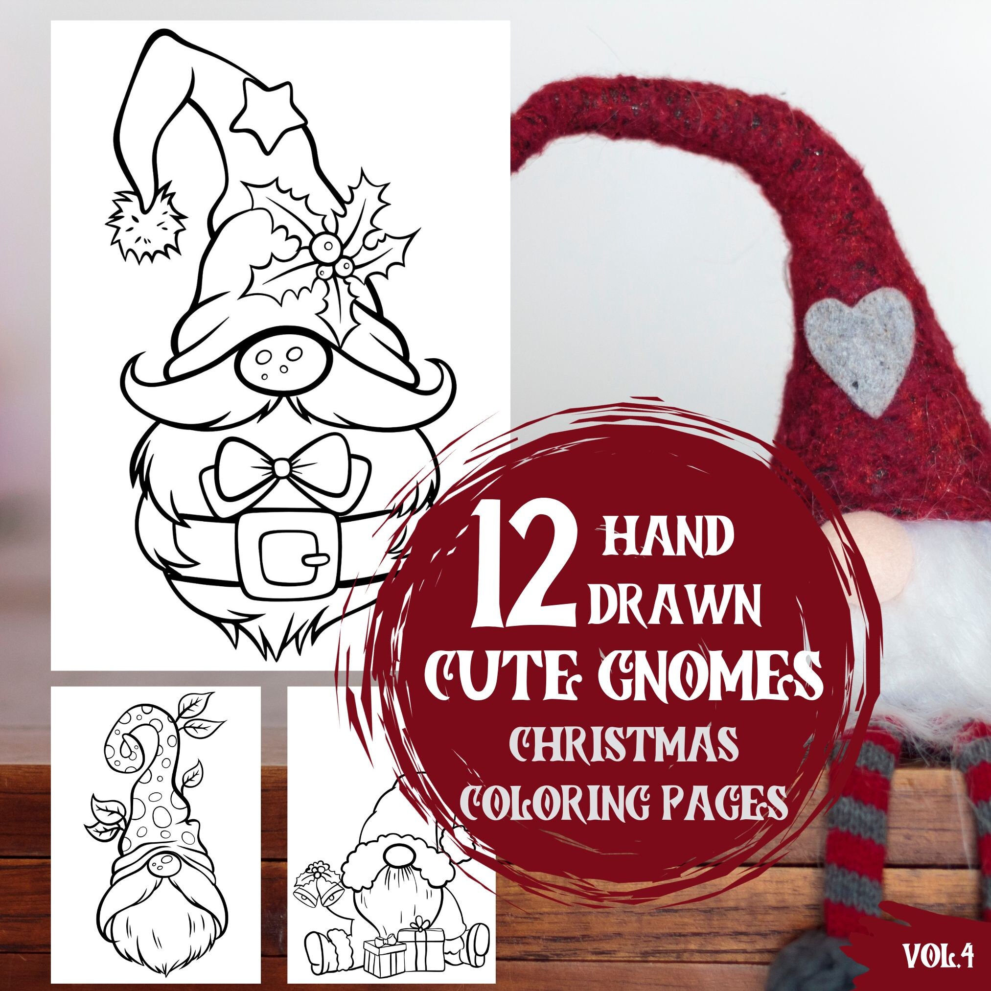 Cute Gnome Colouring Pages Cute Christmas Coloring family Coloring Kids ...