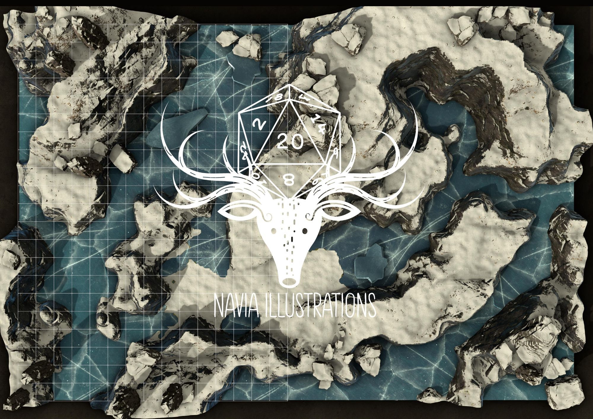 Mountains Dnd Battle Maps Human Designed Map Mountain Camp Winter D&D ...