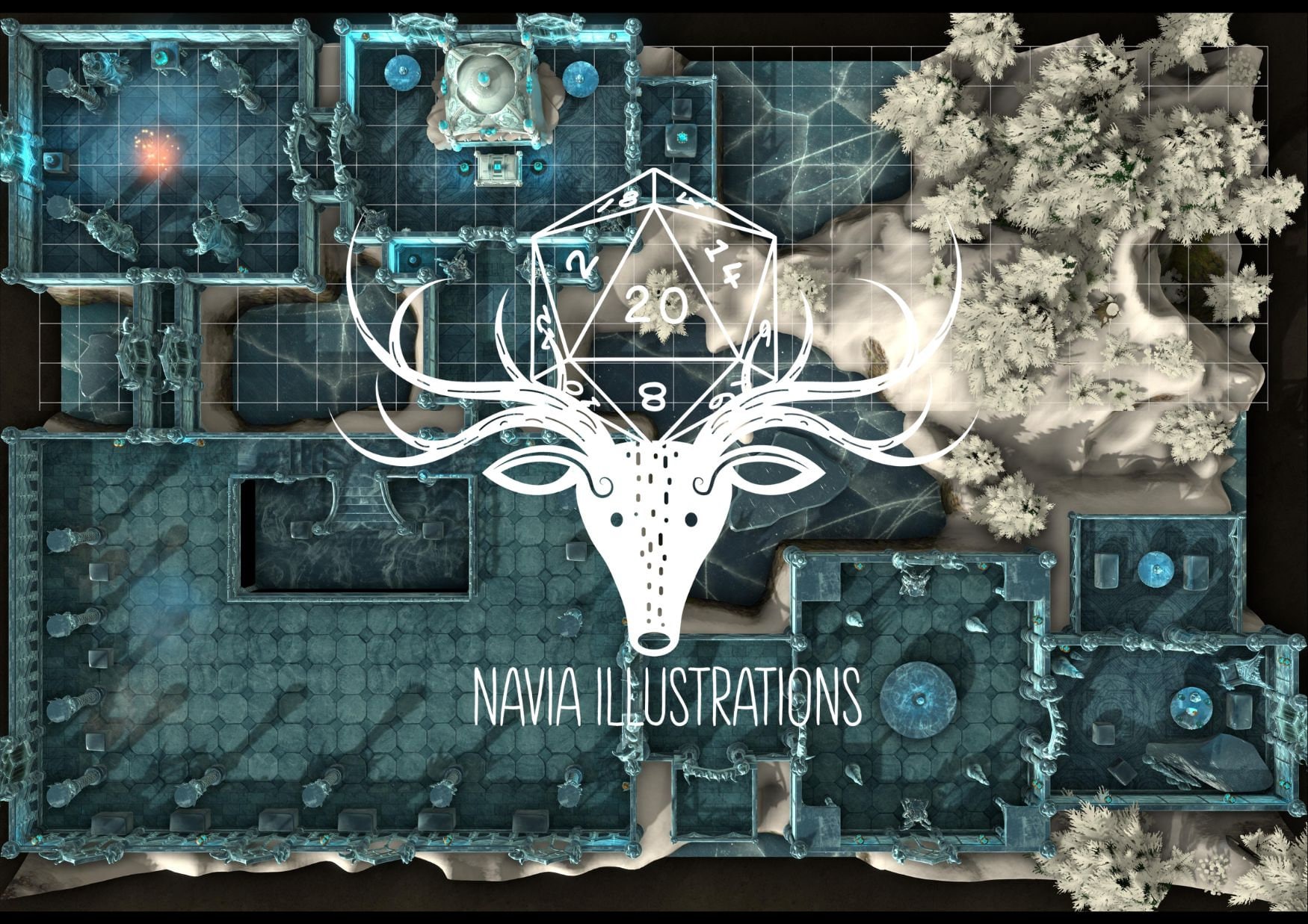 Ice Palace Maps | 3-level Ice Castle | Ice Dungeons | Human Designed ...