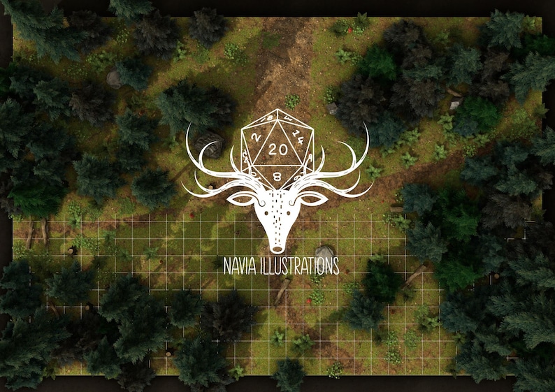Forest Maps Pack | Human Designed 6 Map Bundle | Dnd Battle Map | D&D ...