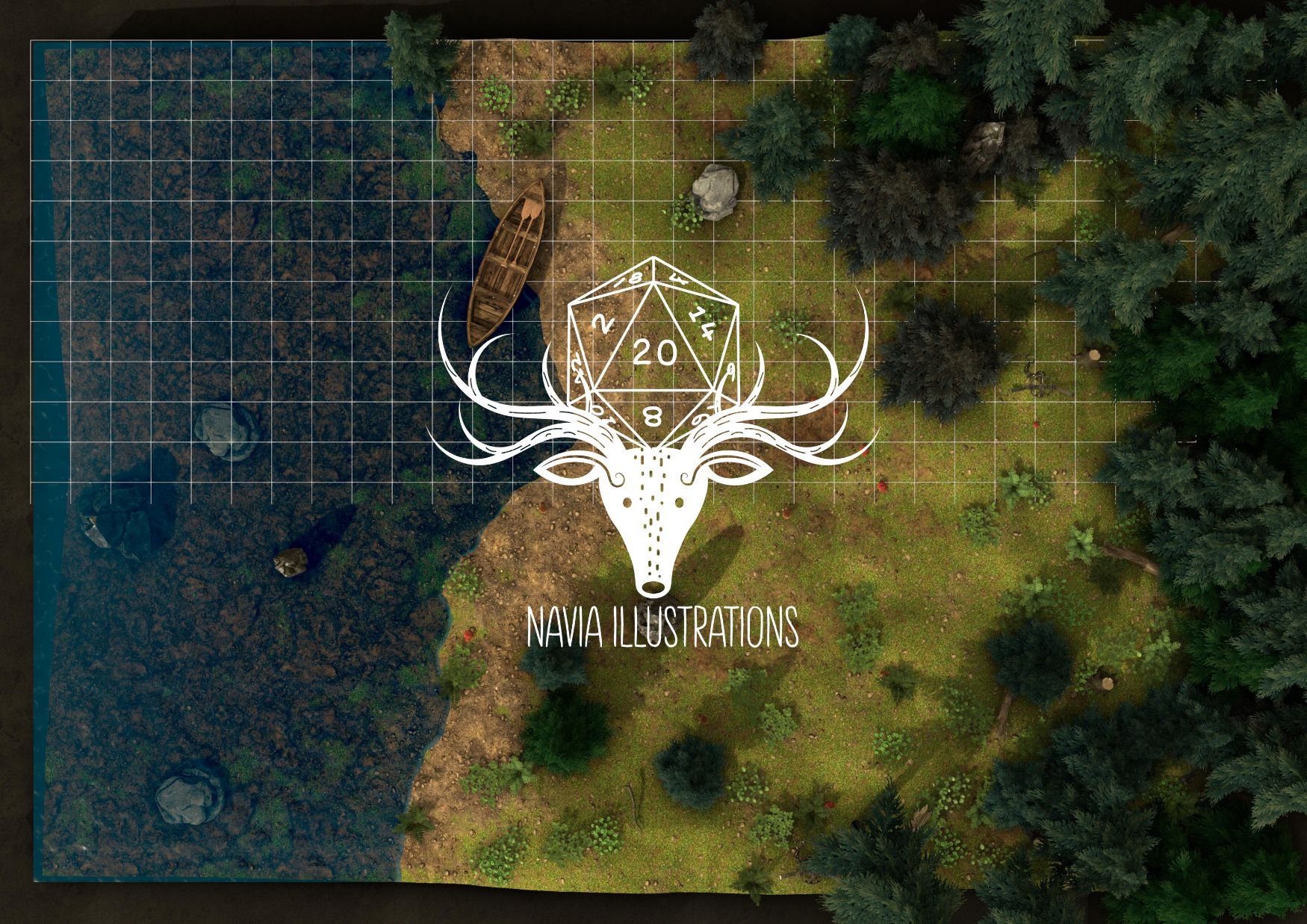 Forest Maps Pack Human Designed 6 Map Bundle Dnd Battle - Etsy