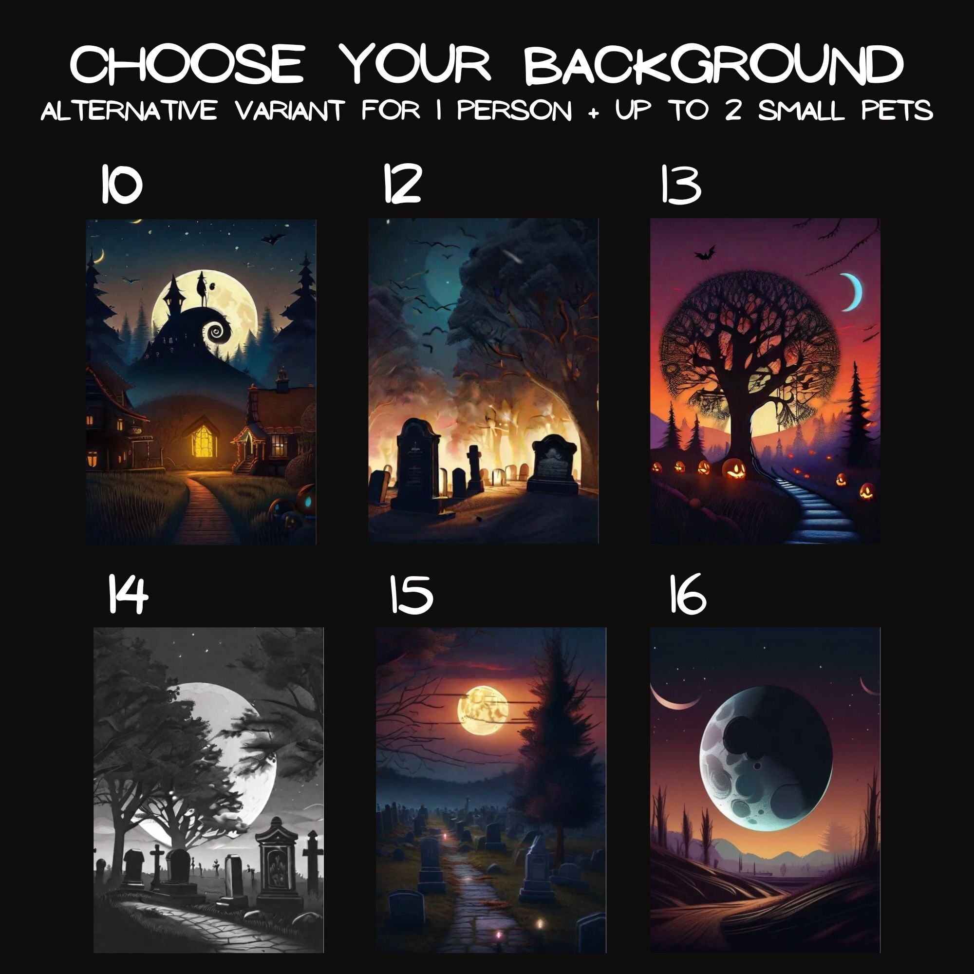 Nightmare Portrait | Tim Burton Style Portrait | Comissioned Custom ...