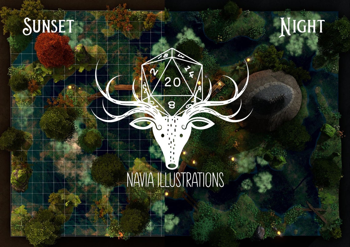 Swamp Maps Pack Human Designed Dnd Map Bundle Dnd Battle - Etsy