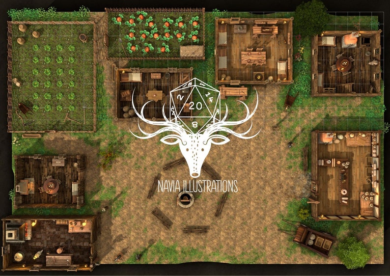 Essential Maps Starter Pack, 6 Maps Bundle Human Designed Dnd Battle Map D&D Digital Map ...