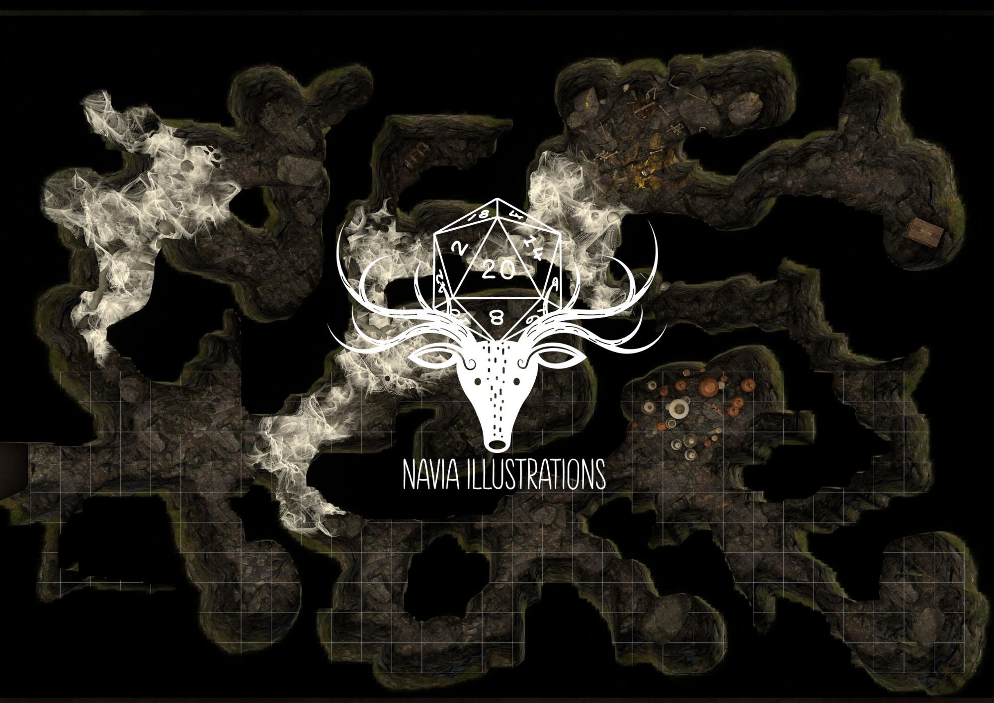 Cave Maps Pack Human Designed 6 Map Bundle Dnd Battle Map - Etsy