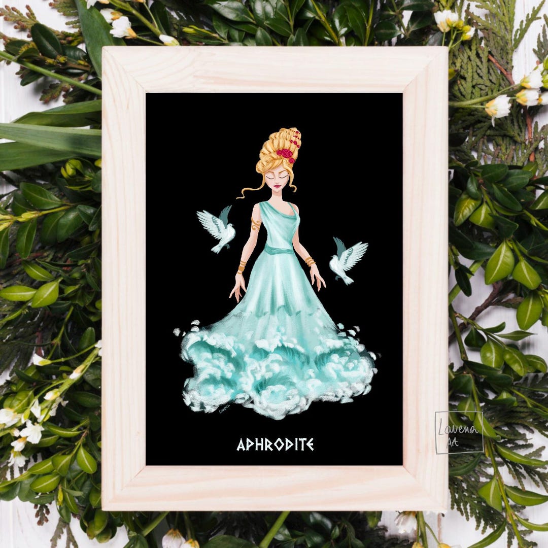 Aphrodite Art Print | Love Goddess | Goddess of Beauty | Fertility ...