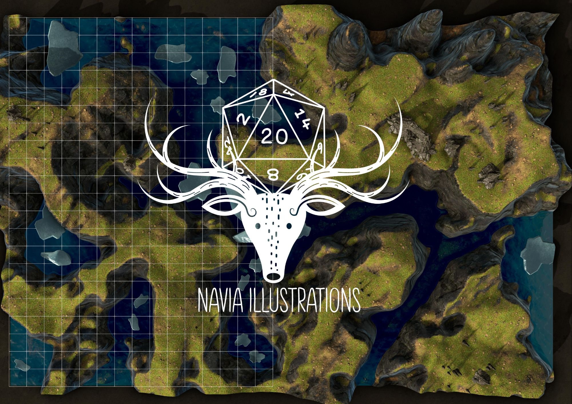 Mountains Dnd Battle Maps Human Designed Map Mountain Camp Winter D&D ...