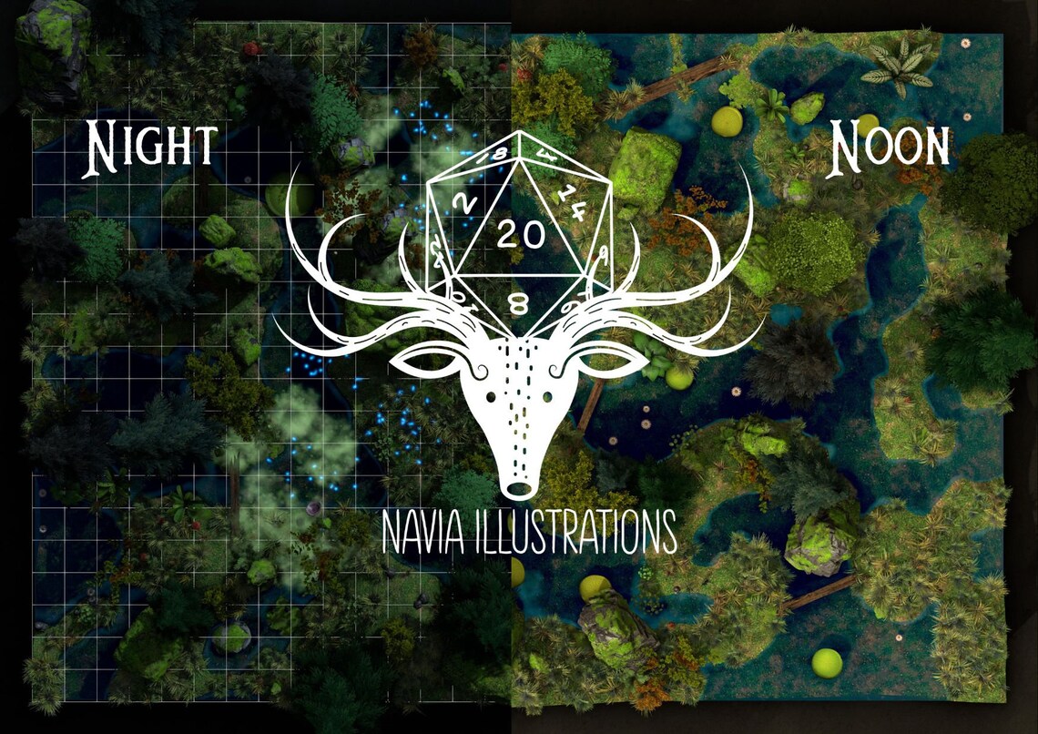 Swamp Maps Pack | Human Designed Dnd Map Bundle | Dnd Battle Map | D&D ...