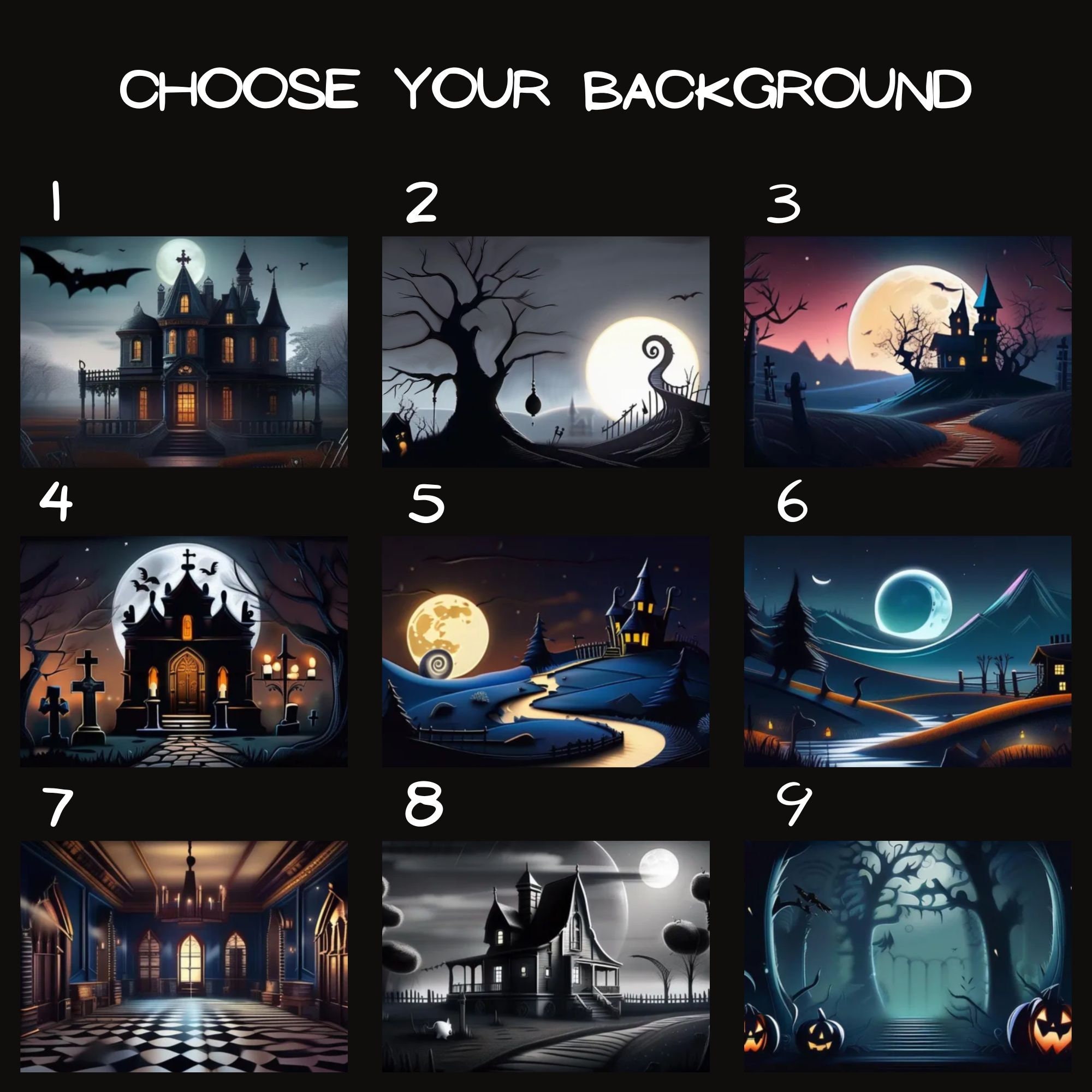 Nightmare Portrait | Tim Burton Style Portrait | Comissioned Custom ...