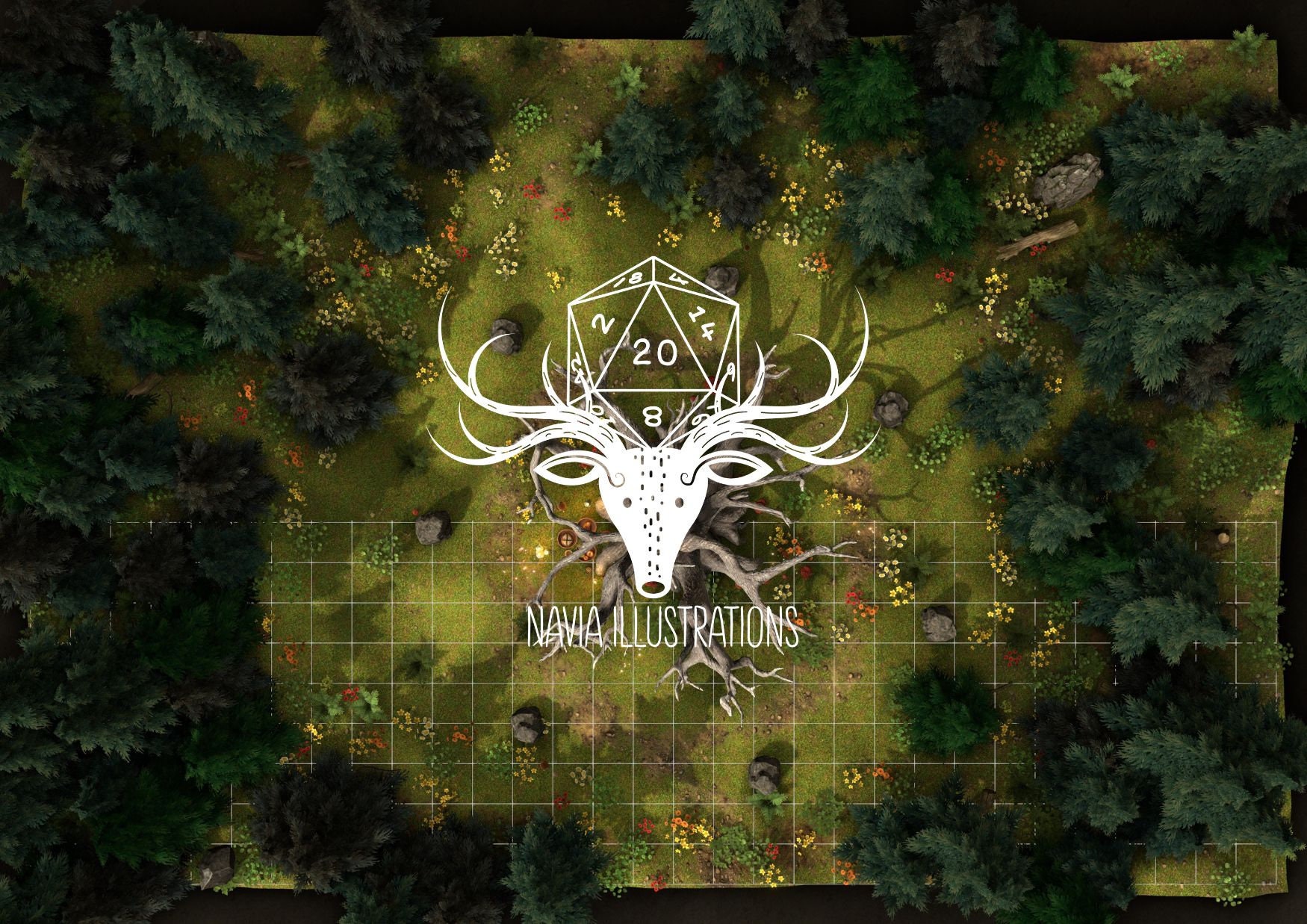 Sacred Tree Night Map Sunset Map RPG Ritual Place Map - Etsy Canada