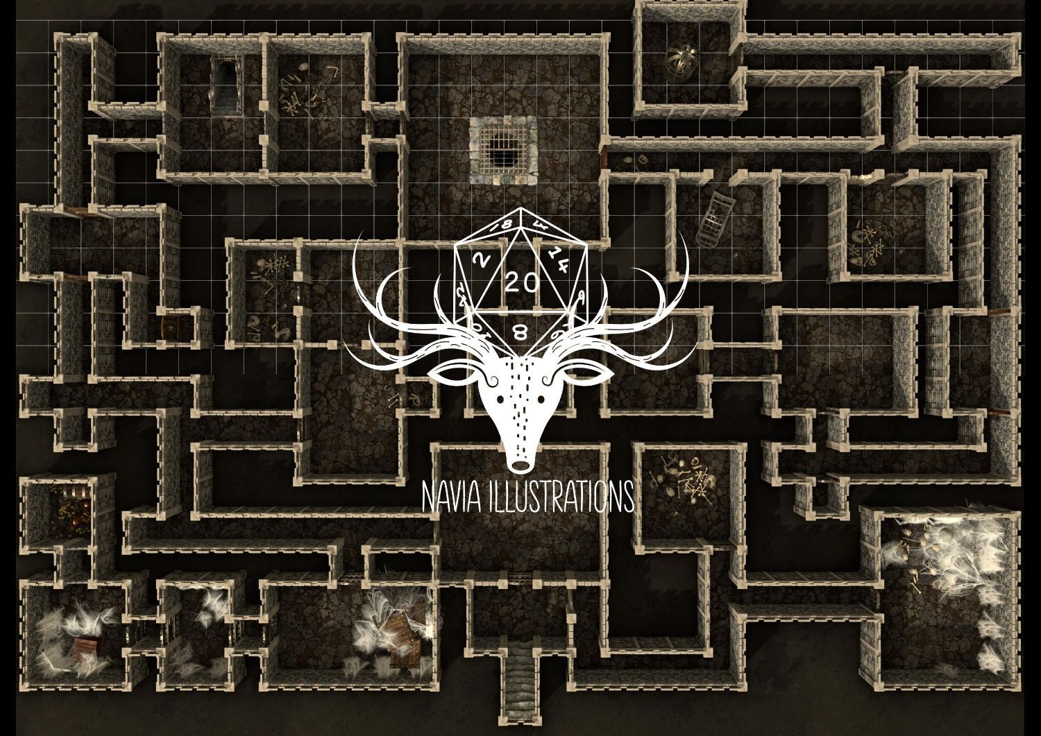 Essential Maps Starter Pack, 6 Maps Bundle Human Designed Dnd Battle ...