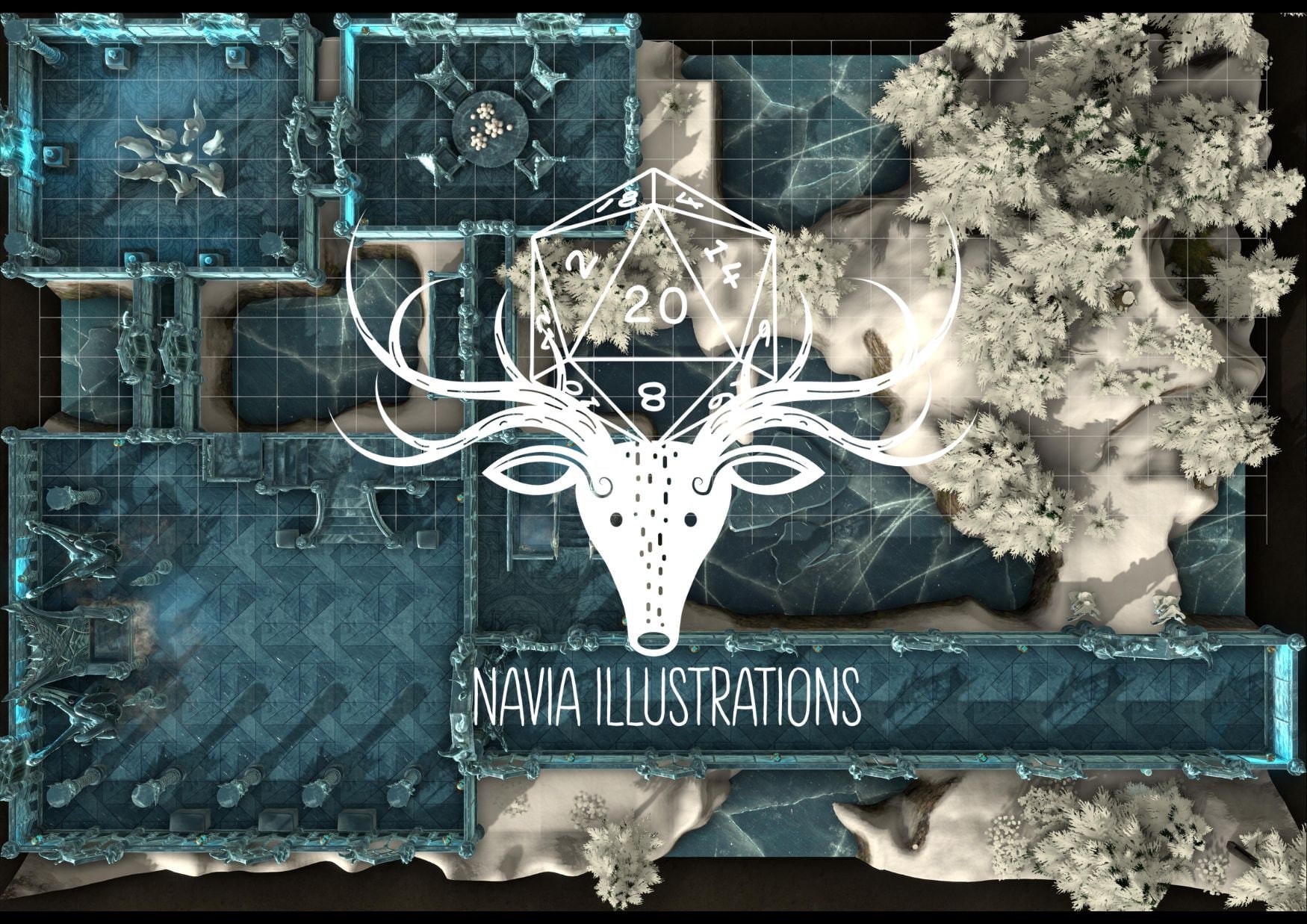 Ice Palace Maps | 3-level Ice Castle | Ice Dungeons | Human Designed ...