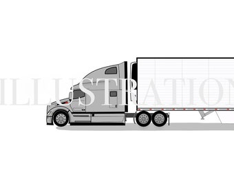 2 Peterbilt Paccar 3D Vinyl Die Cut Decals - Etsy