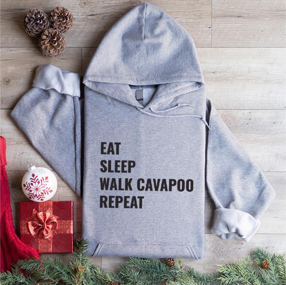 Cavapoo Hoodie | Funny Cavapoo Lover Gift | Cute Cavapoo Walking Jumper ...