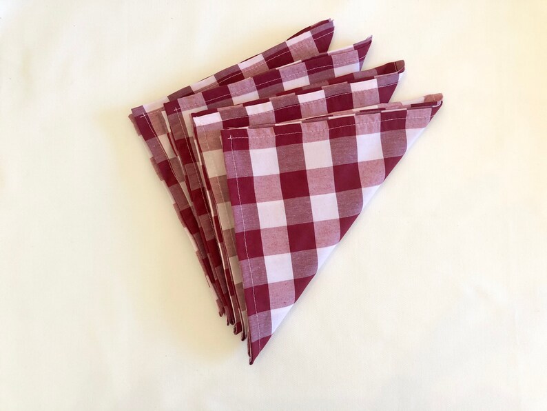 Buffalo Check Set of Table Napkins Country Kitchen Farmhouse | Etsy