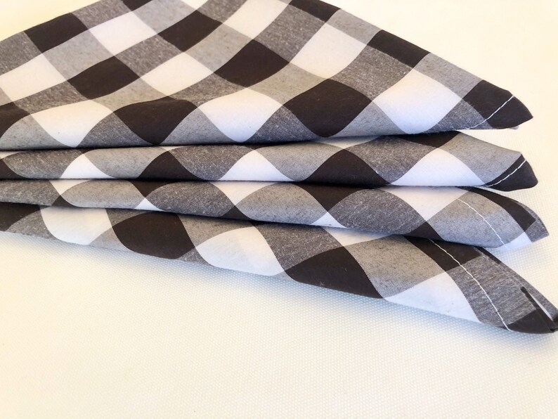 Buffalo Check Set of Table Napkins Country Kitchen Farmhouse | Etsy