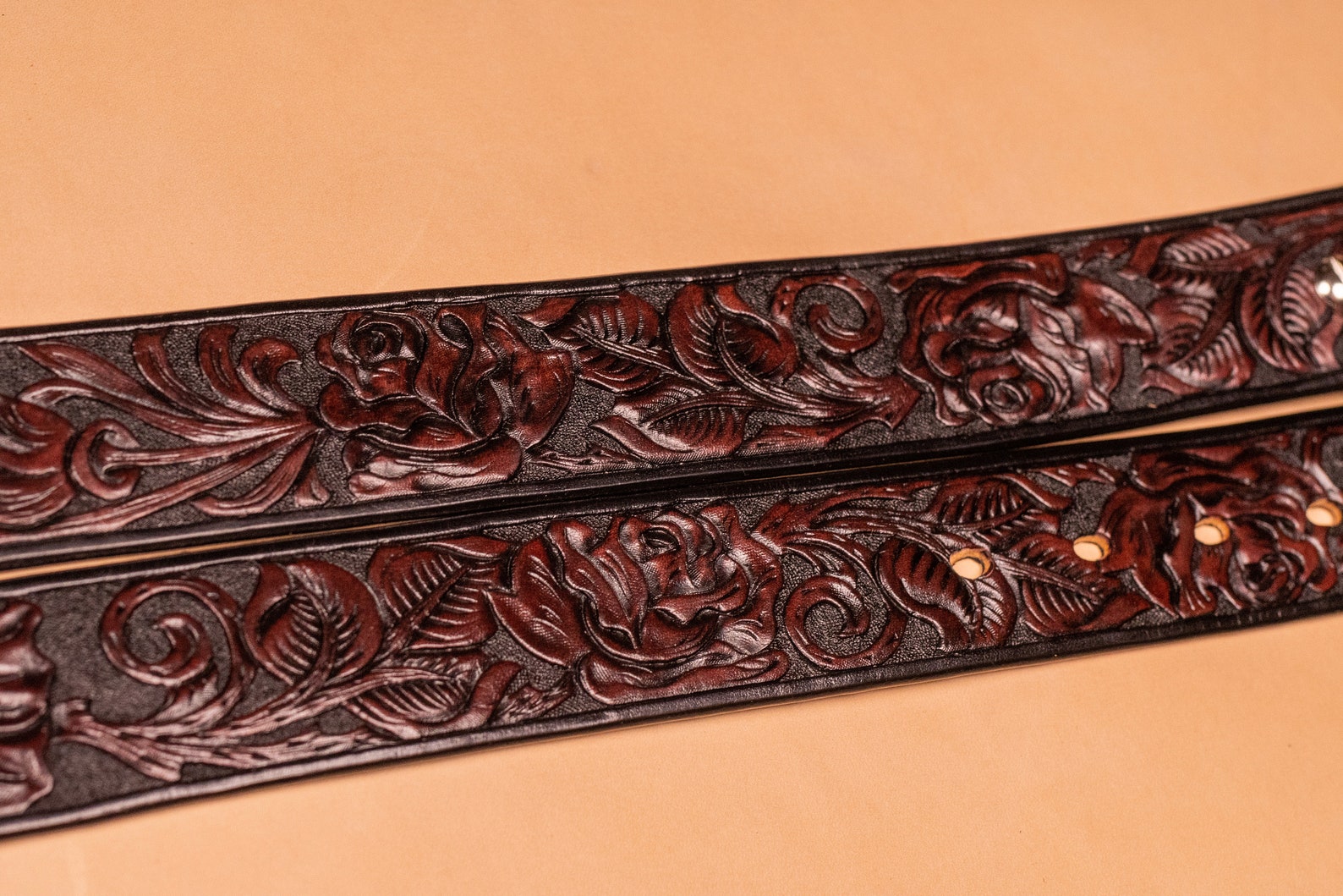 Custom Leather Belt Beautiful Hand Tooled Leather Western - Etsy