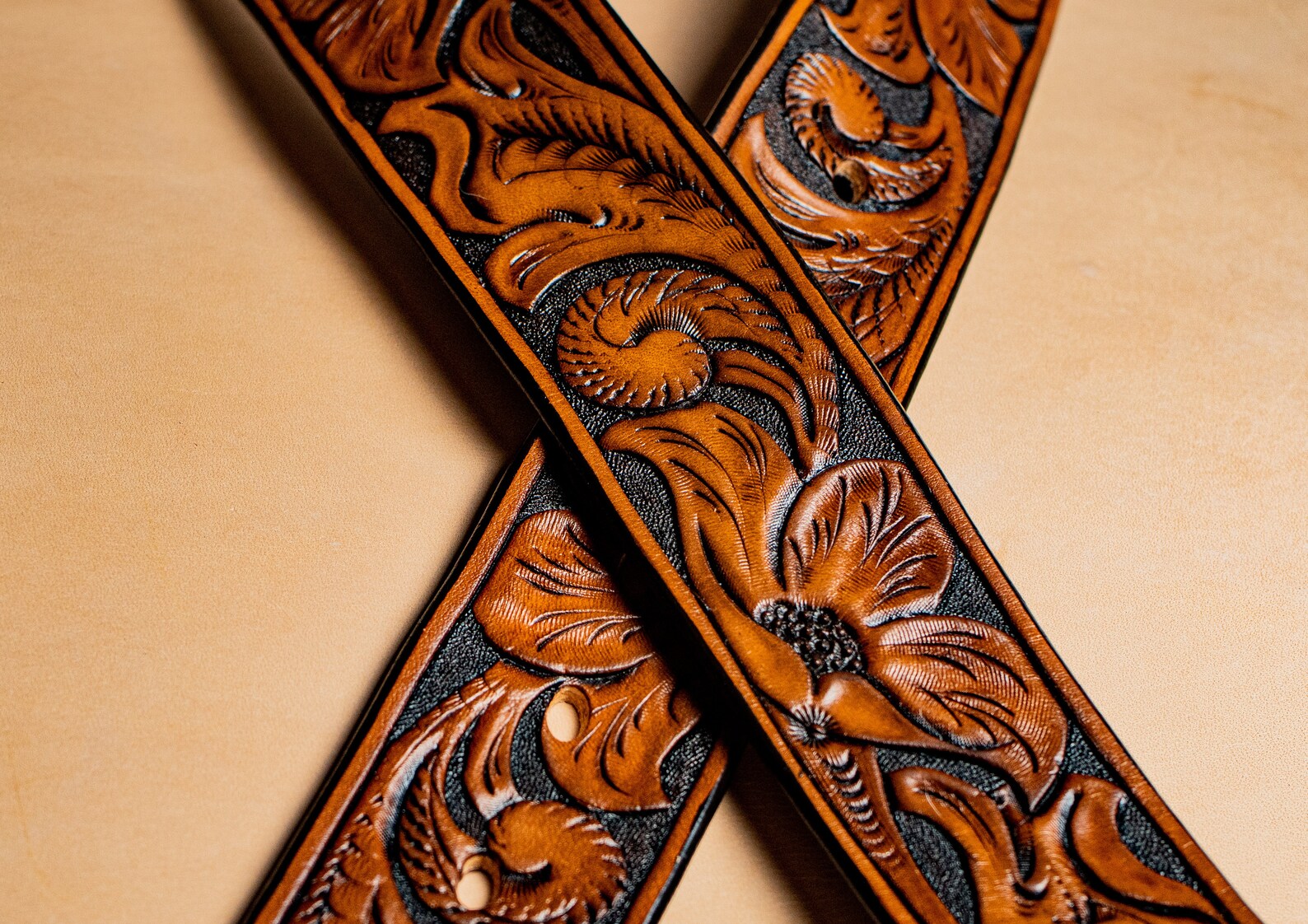 Custom Leather Belt Beautiful Hand Tooled Leather Western - Etsy