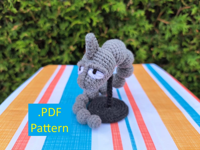 PDF Pattern for Onix Crochet Amigurumi Pokemon - Etsy