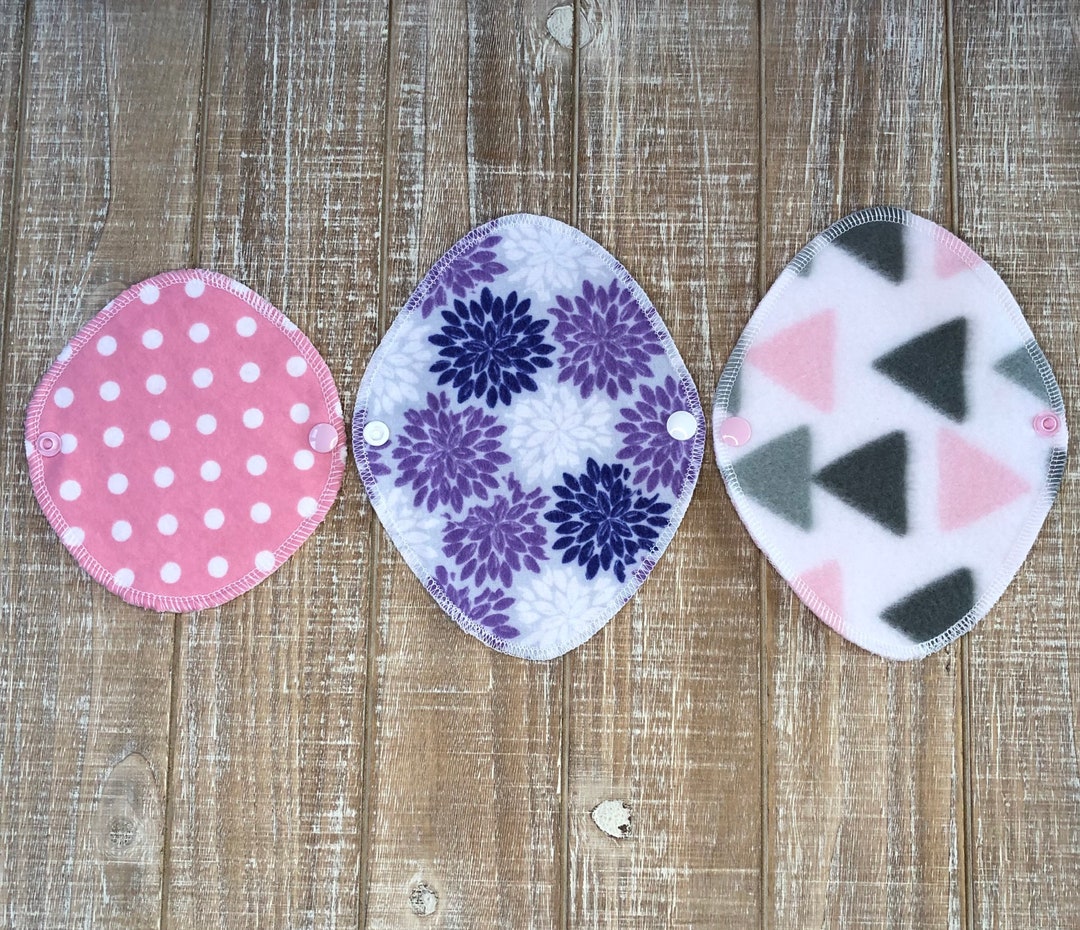 Flannel Pantiliners -grab Bag Set of 3-5, Reusable Cloth- Natural ...