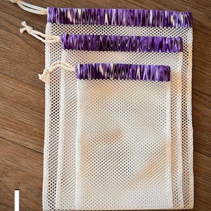 Reusable Mesh Produce Bag Set, Farmers Market, Sustainable Storage - Etsy