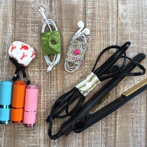 Fabric Cord Wraps - Set of 3 Cord Keepers - Cable Organizer - Etsy
