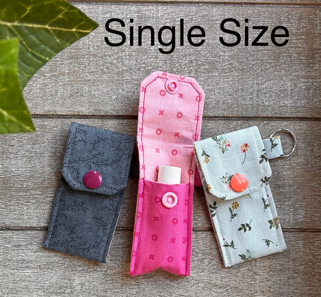 Chapstick Holder, Lip Balm Holder, Keychain Pouch, Handmade Lip Balm ...