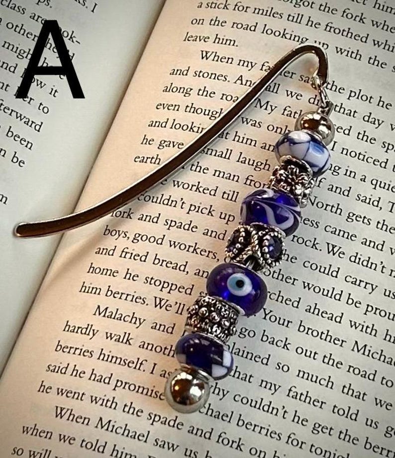 Beaded Bookmarks, Medal Beaded Bookmark Book Thing, Unique, Handmade - Etsy
