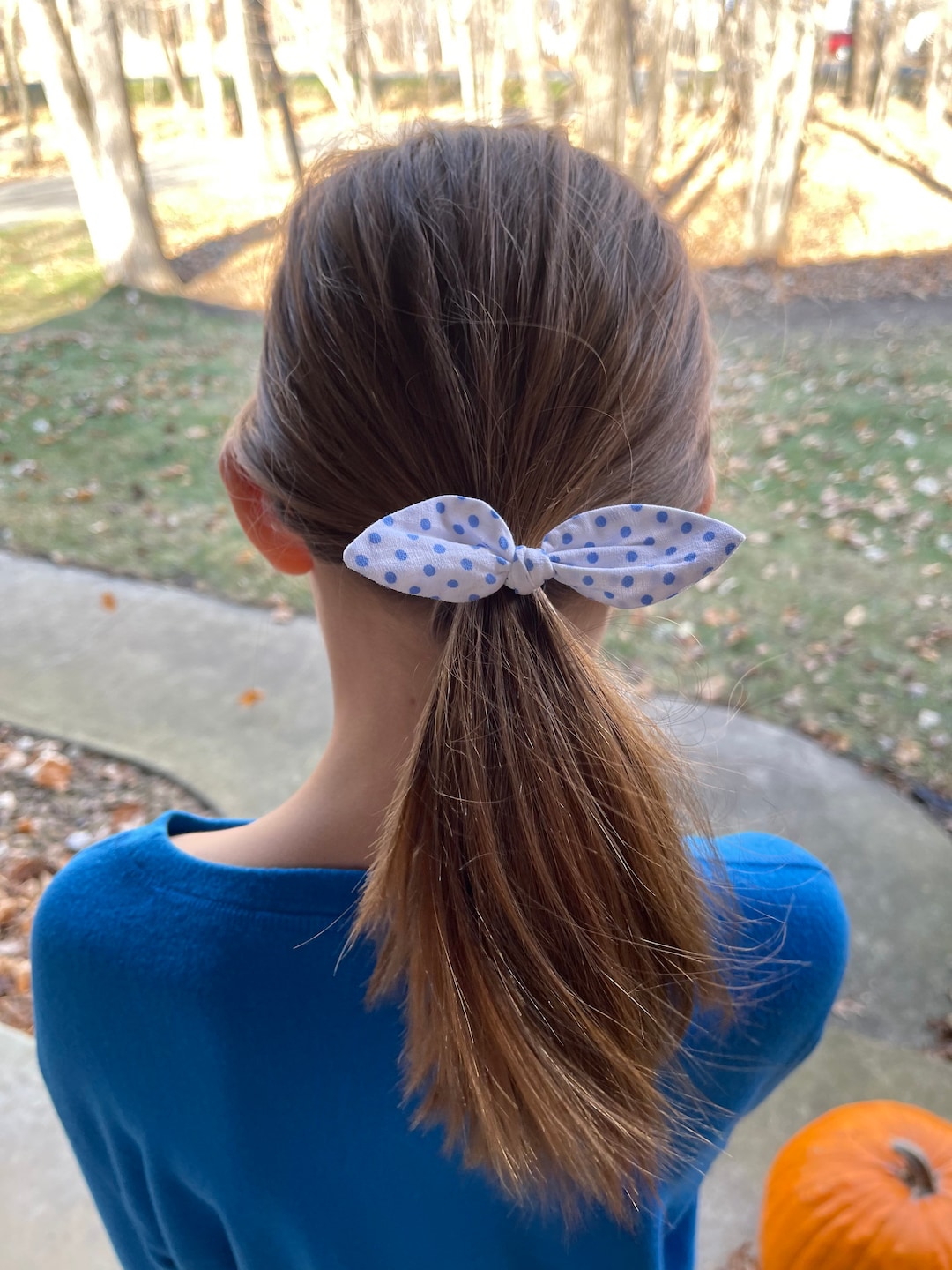 Cotton Fabric Hair Ties: Set of Six Ponytail Holders - Etsy