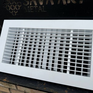 Custom Size HVAC Grilles, HVAC/R Systems, Two-row Grille, 0 Degrees ...