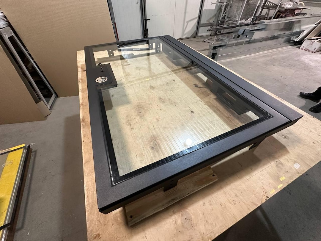 Made-to-order Bespoke Glass Floor Door With Key Lock System - Unique ...