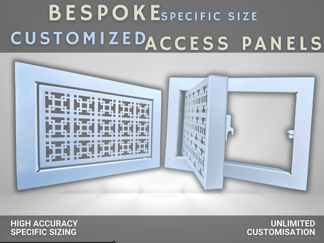 ANY SIZE | Bespoke Decorative Metal Access Panels | Totally ...