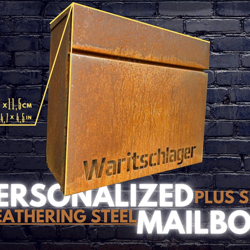 Corten Mailbox - Etsy