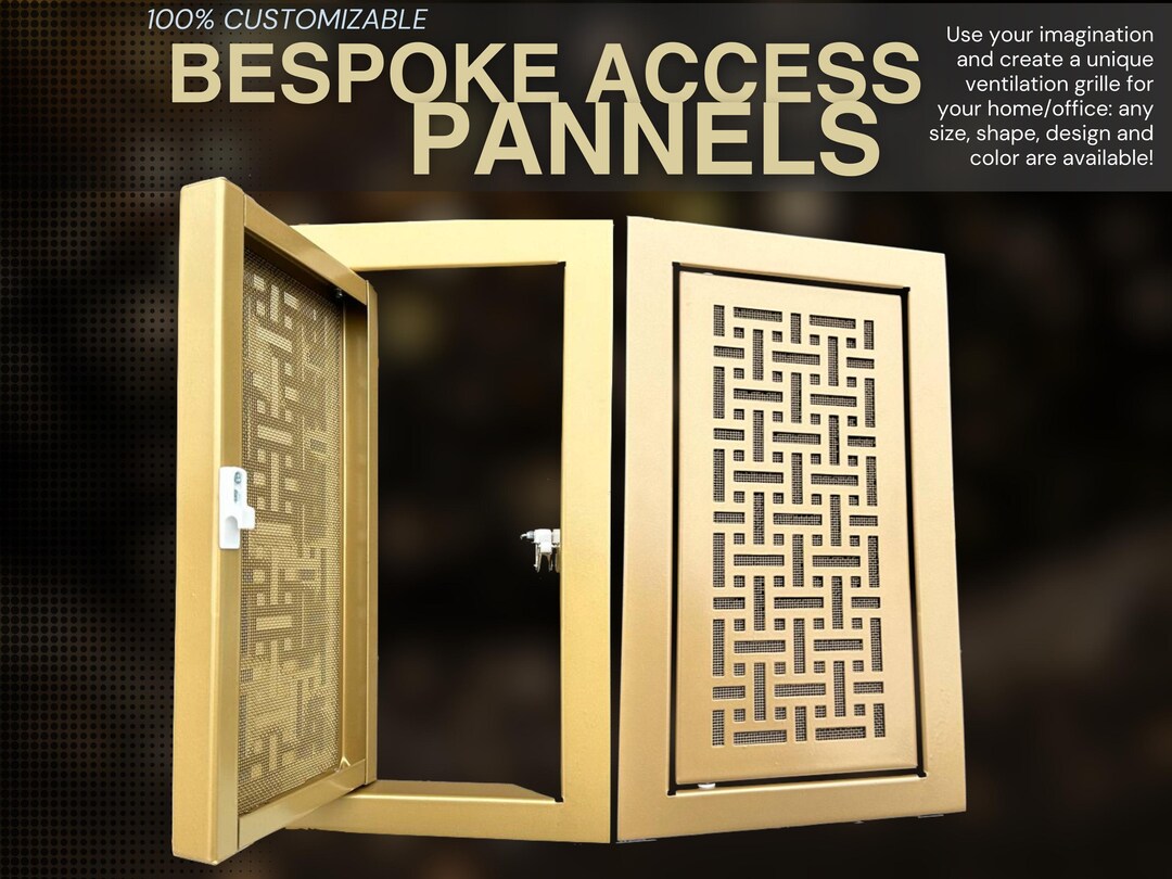 ANY SIZE and Shape Metal Access Panels With Hinges and Latches | Made ...