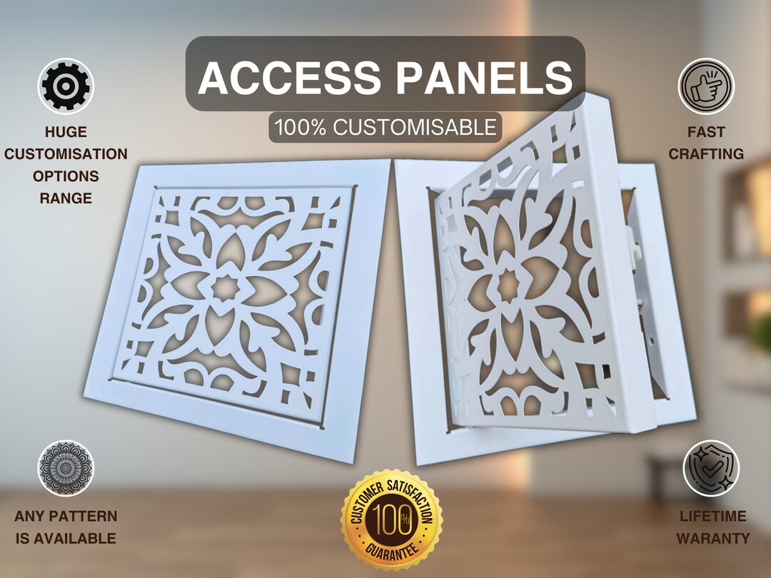 ANY SIZE and Shape Metal Access Panels With Hinges and Latches | Made ...