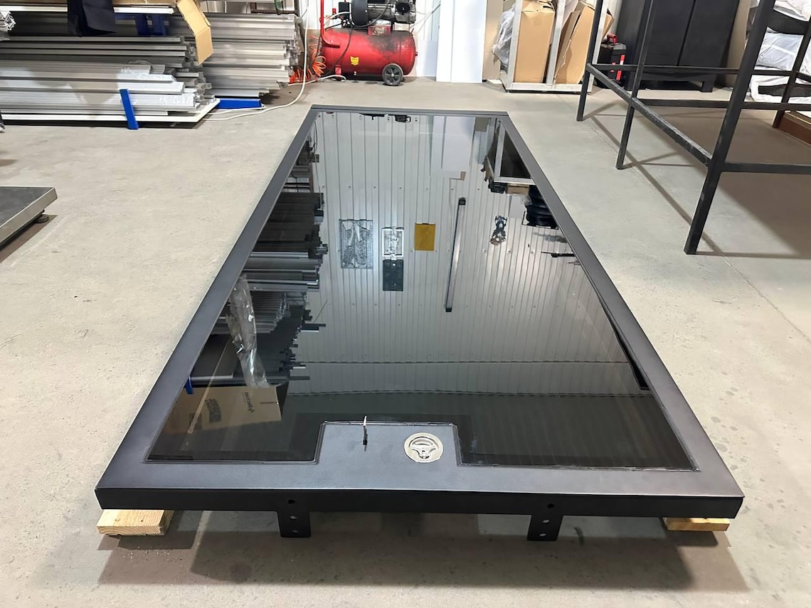 Made-to-order Bespoke Glass Floor Door With Key Lock System - Unique ...