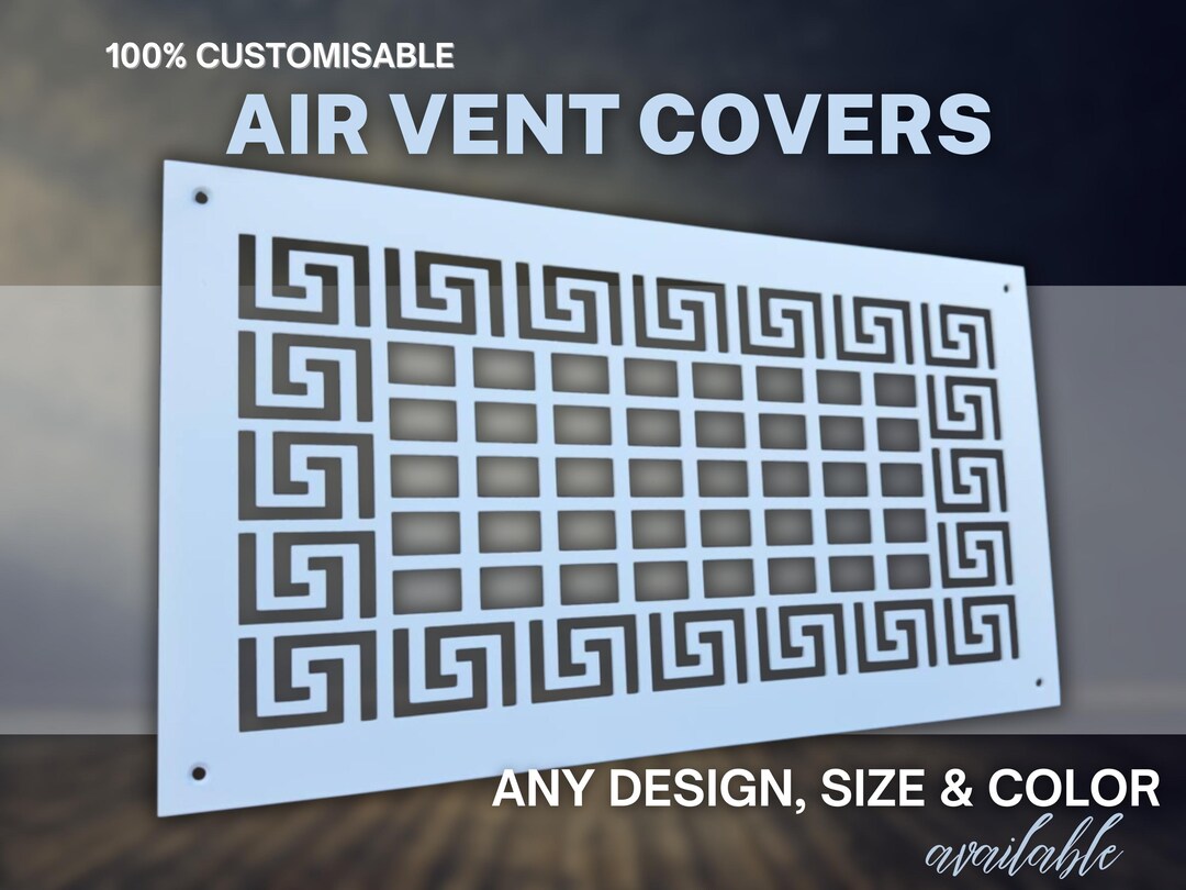Unique Air Vent Covers - Personalized Metal Air Grilles With Reaf ...