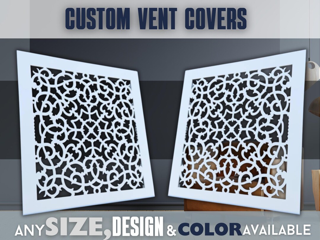 Custom Size Personalized Air Vent Covers With Internal Frame - Choose ...