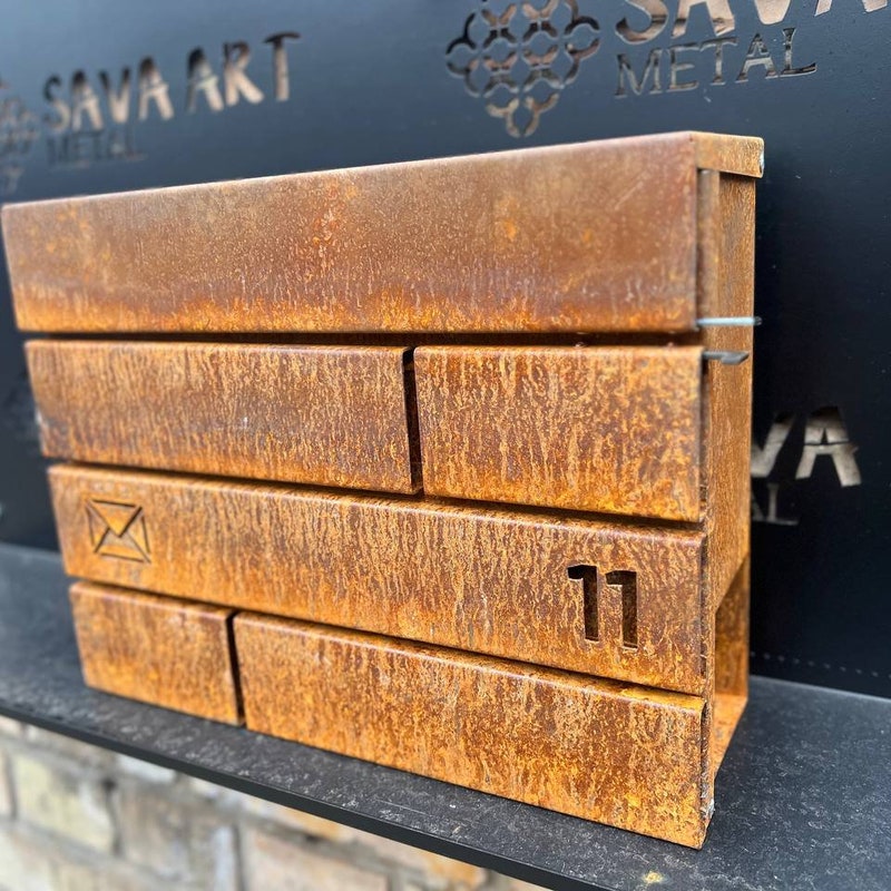 Corten Mailbox - Etsy