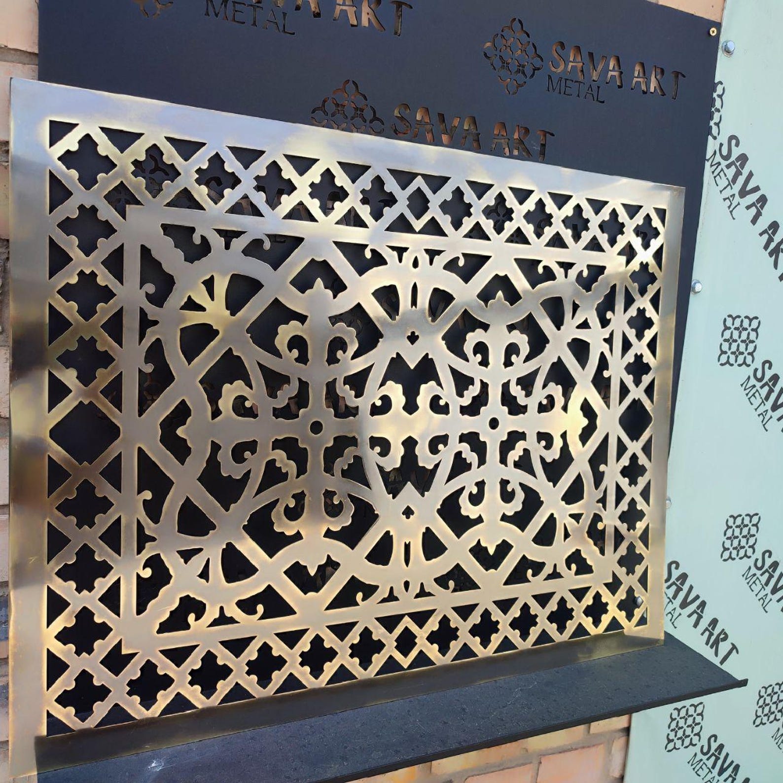 ANY SIZE and DESIGN Aged Brass Vent Covers \ Grilles \ Screens \ Grates ...