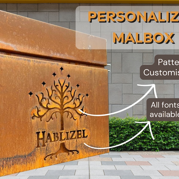 Corten Mailbox - Etsy