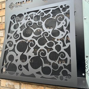 Personalized Metal Framed Air Ventilation Screens - Rear Mounting ...
