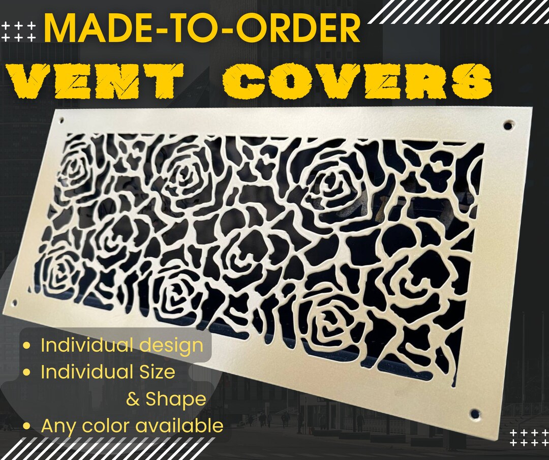 Custom Metal Flat HVAC Registers - Unique Design Options - Handcrafted ...